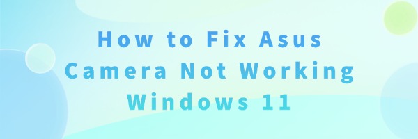 How to Fix Asus Camera Not Working Windows 11 | Driver Talent
